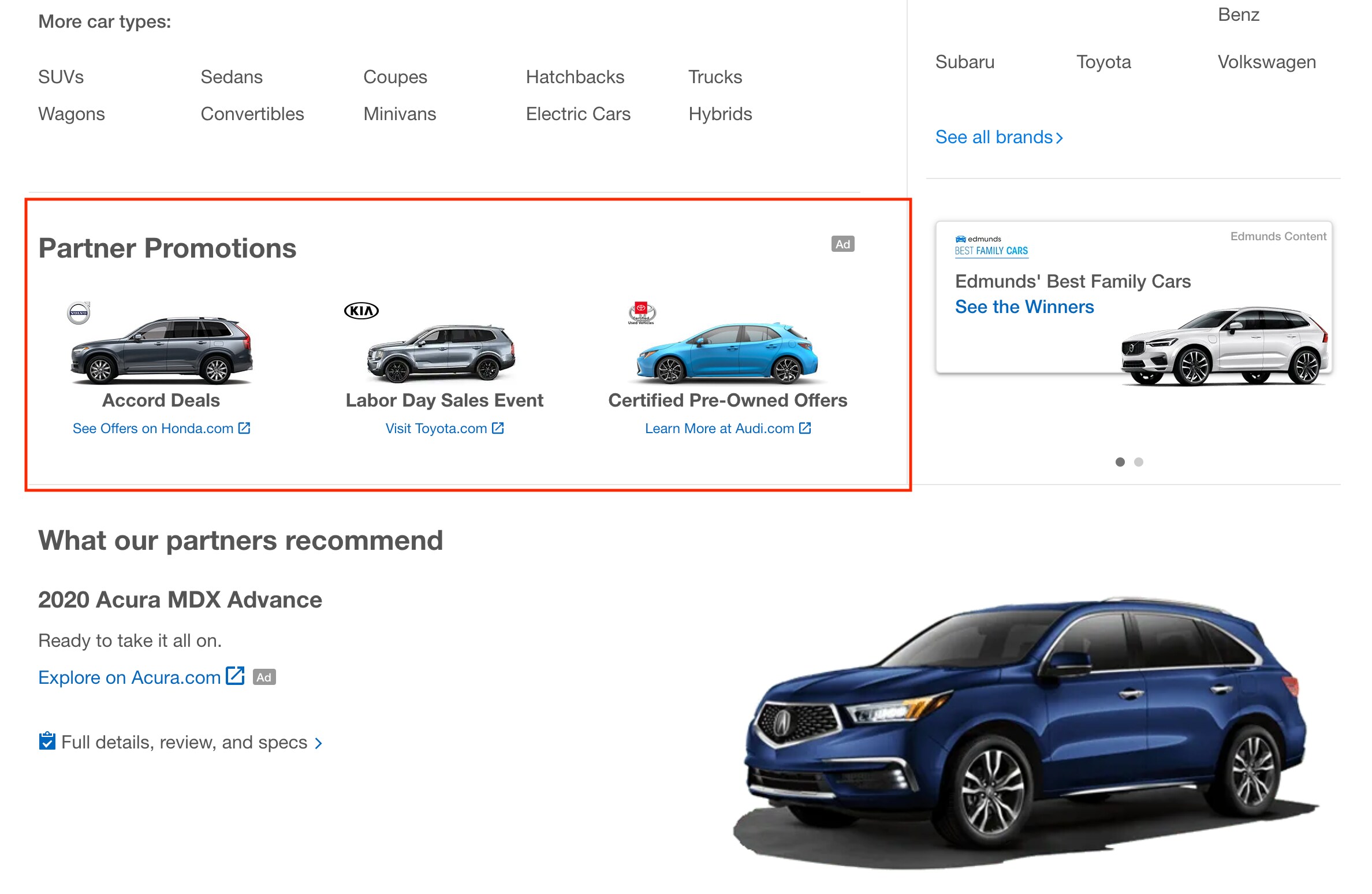 Homepage Partner Promotion