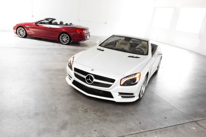 Track Tested: 2013 Mercedes-Benz SL550 vs 2012 BMW 650i Convertible
